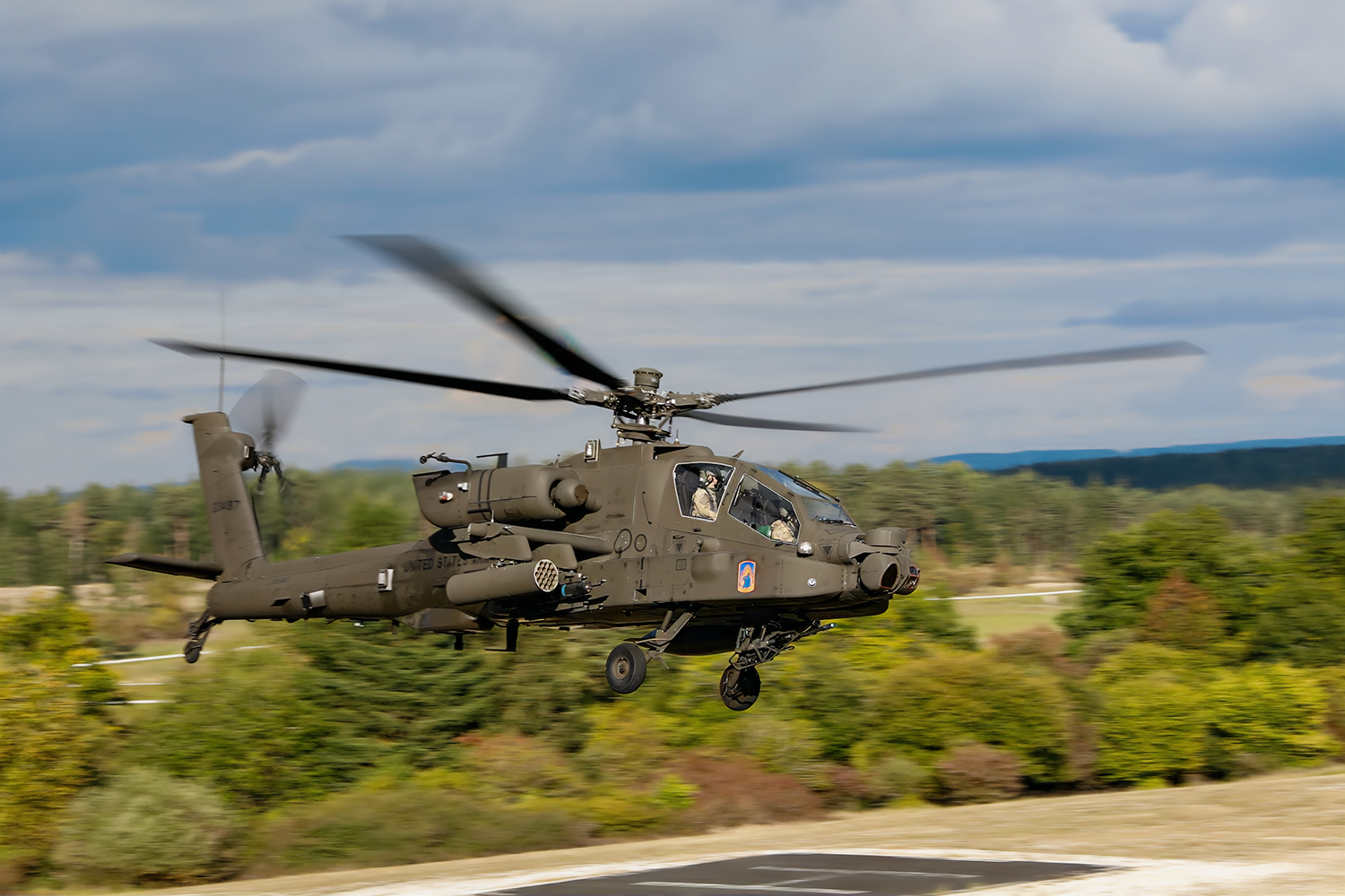 Military Photos Apache Heads to the Gunnery Range
