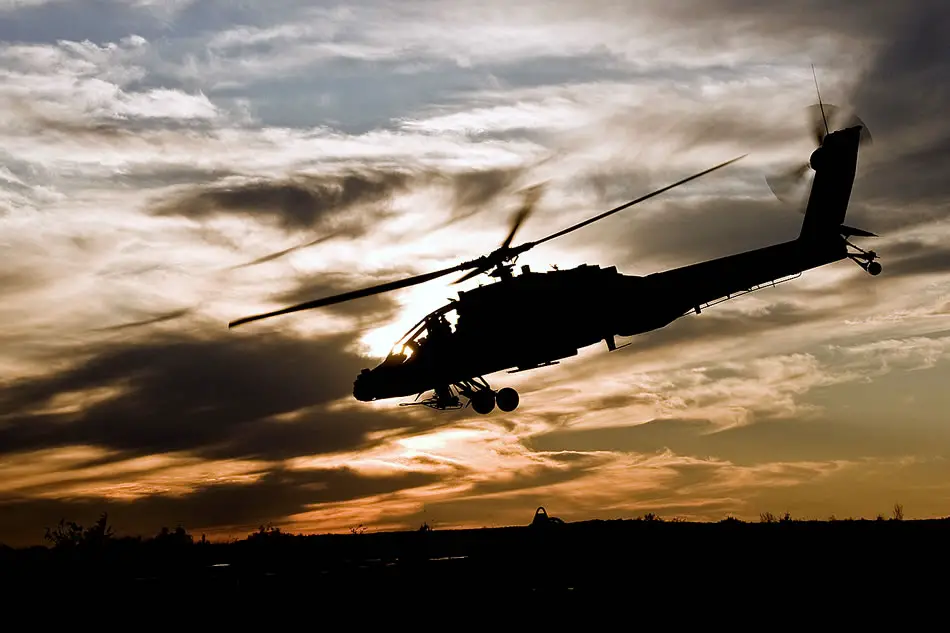 Military Photos Apache Sunset