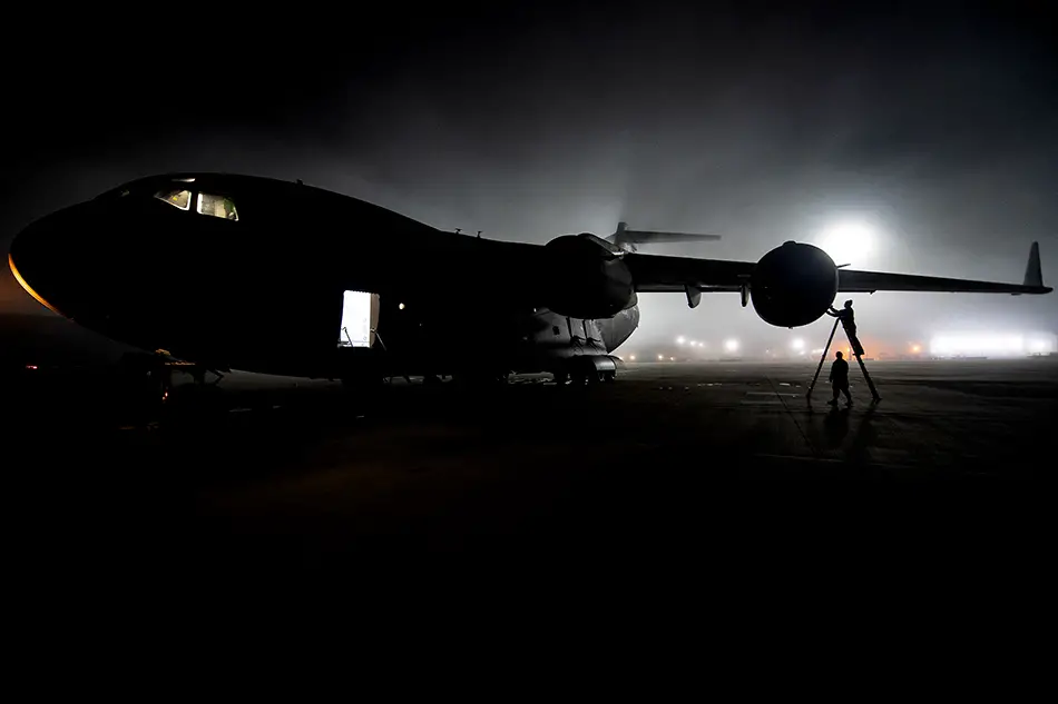 Military Photos Inspection In The Fog