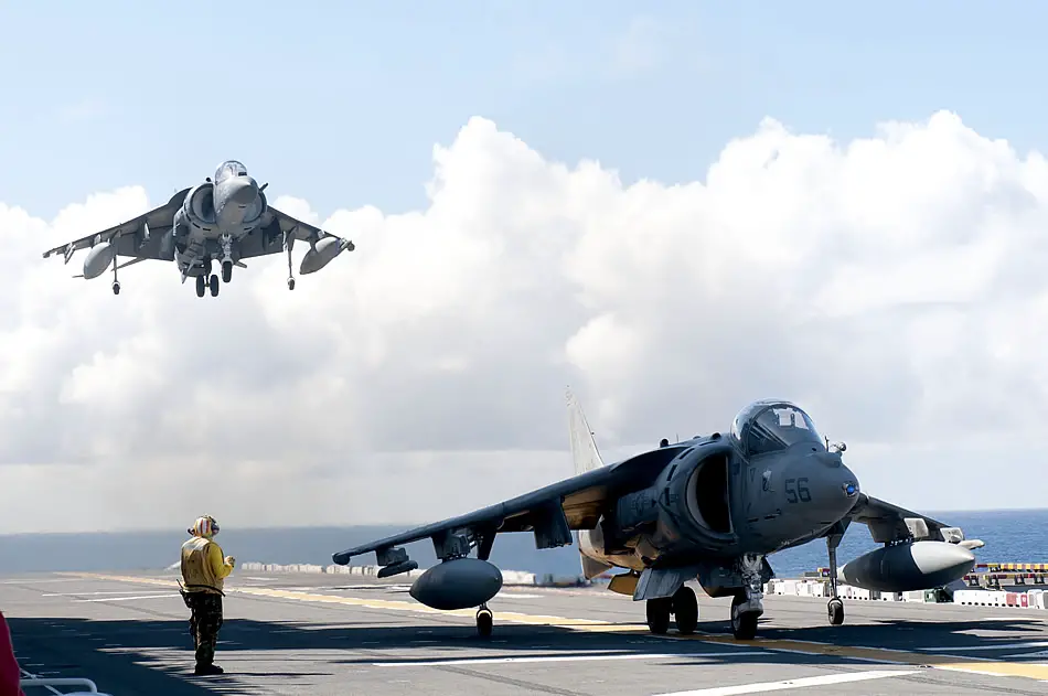 Military Photos Harrier Lift-Off