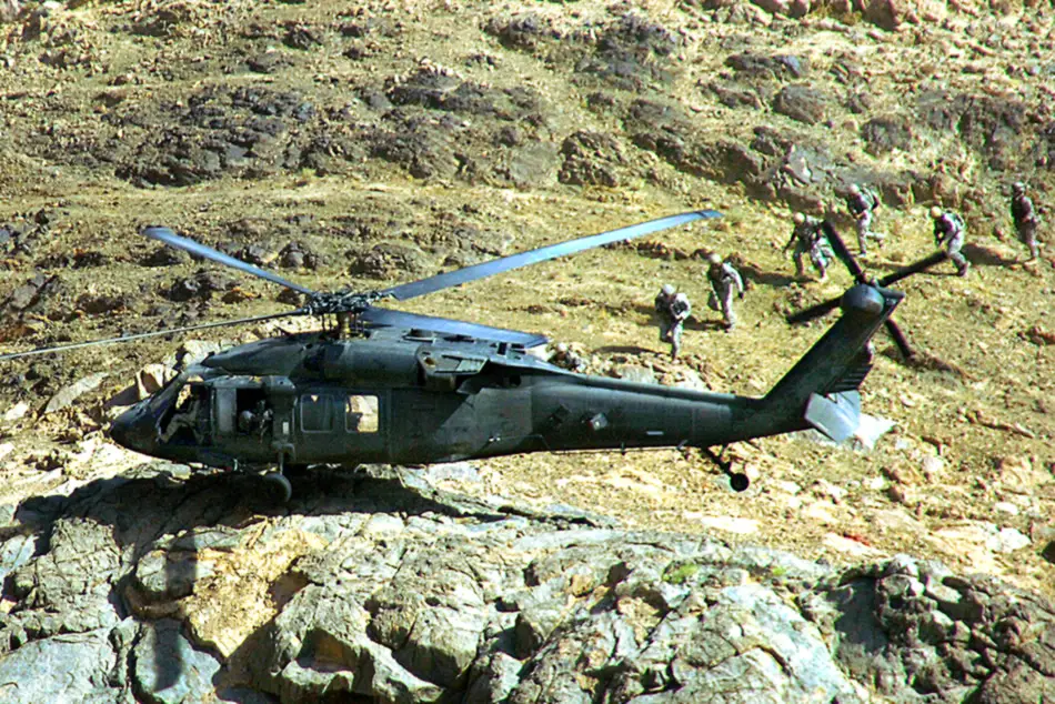Military Photos Two-Wheel Landing